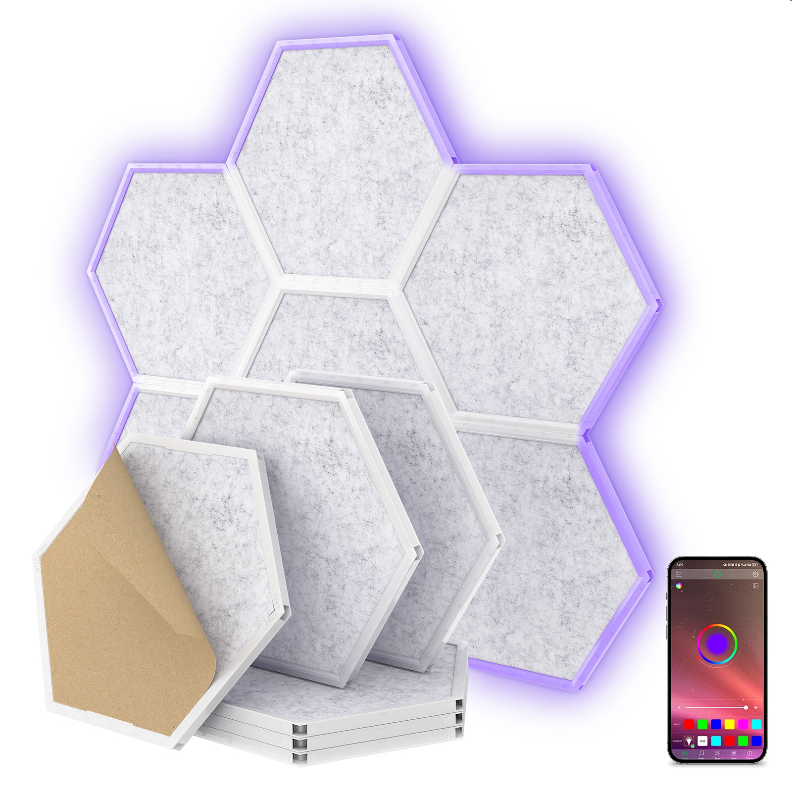 12 Set RGB Acoustic Panels - TONOR