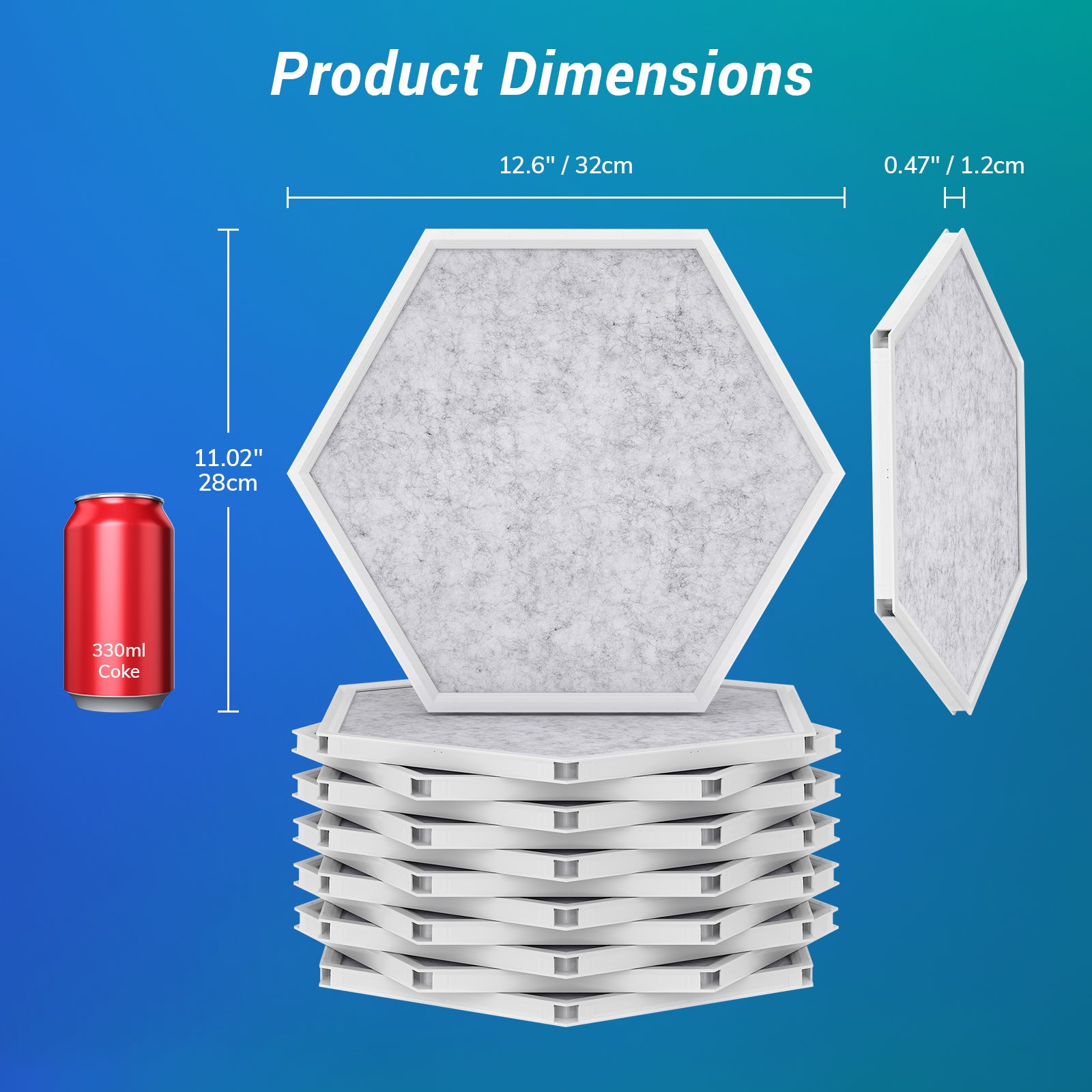 12 Set RGB Acoustic Panels - TONOR