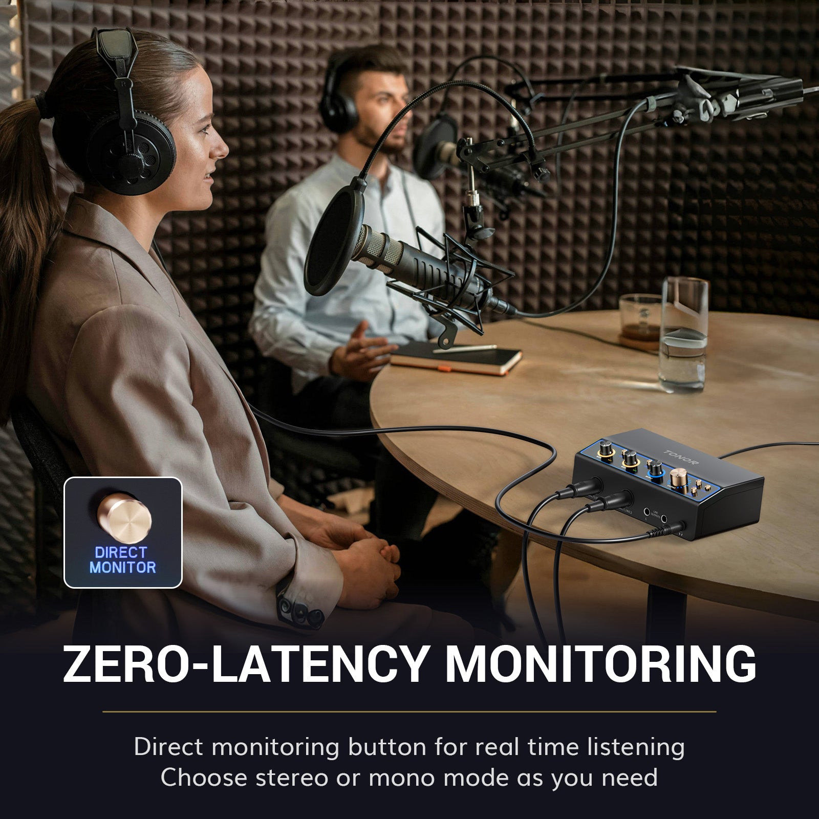 TX510 2O2 Audio Interface, USB Audio Mixer - TONOR