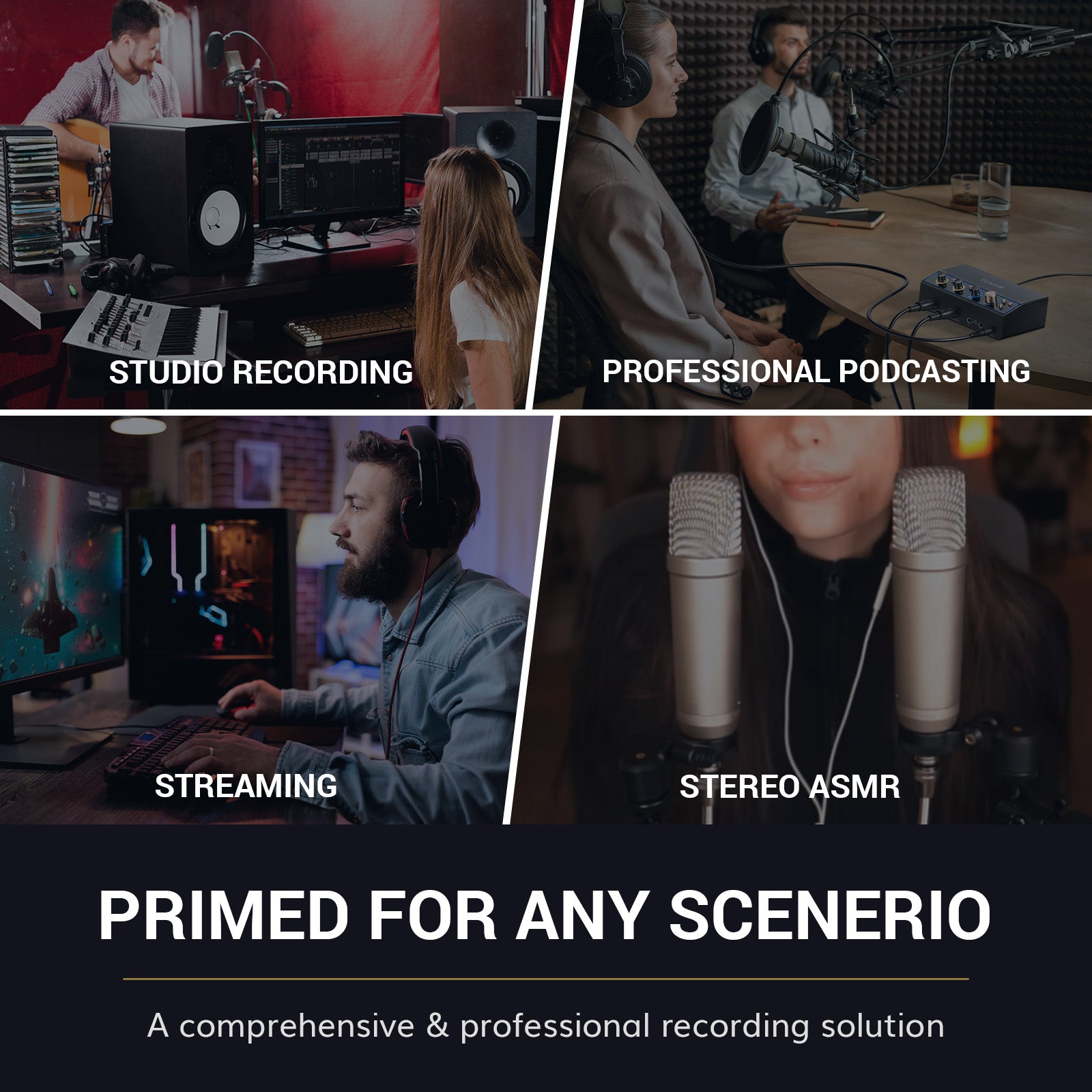 TX510 2O2 Audio Interface, USB Audio Mixer - TONOR