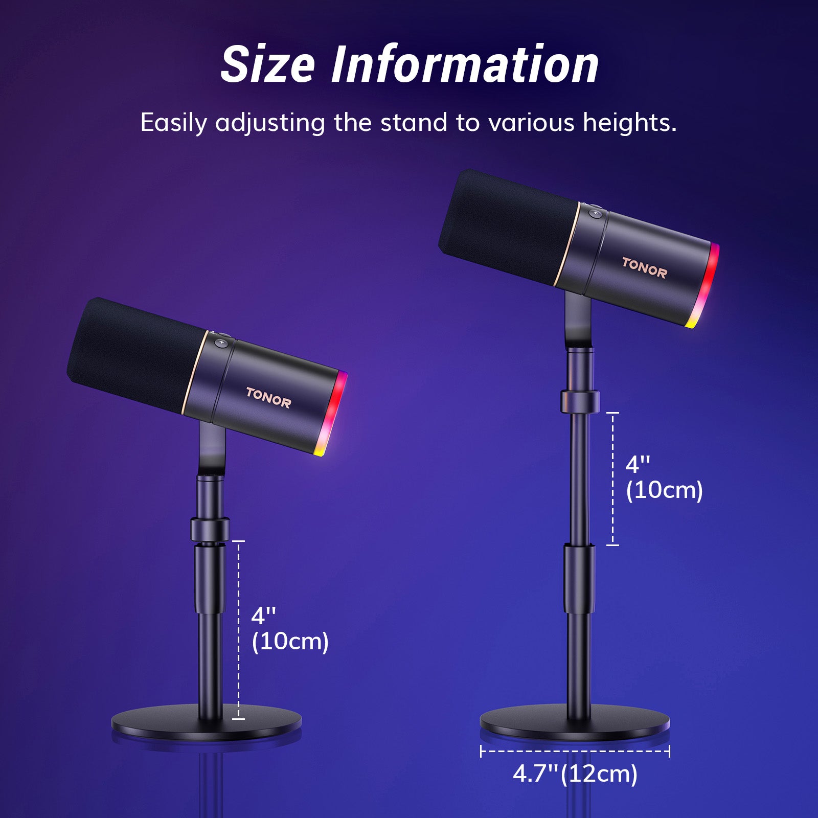 TD520S XLR/USB Gaming Microphone - TONOR