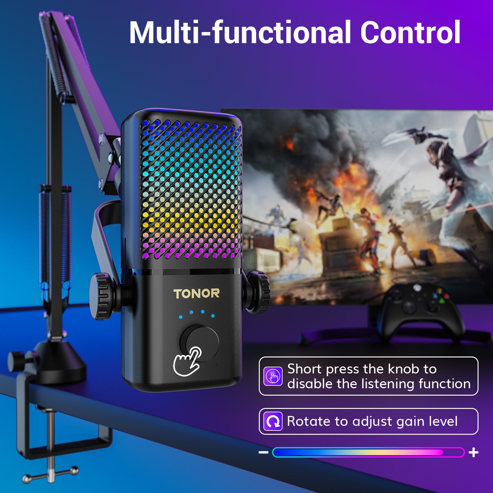 TCX3+ Gaming Microphone Compatible with Xbox - TONOR