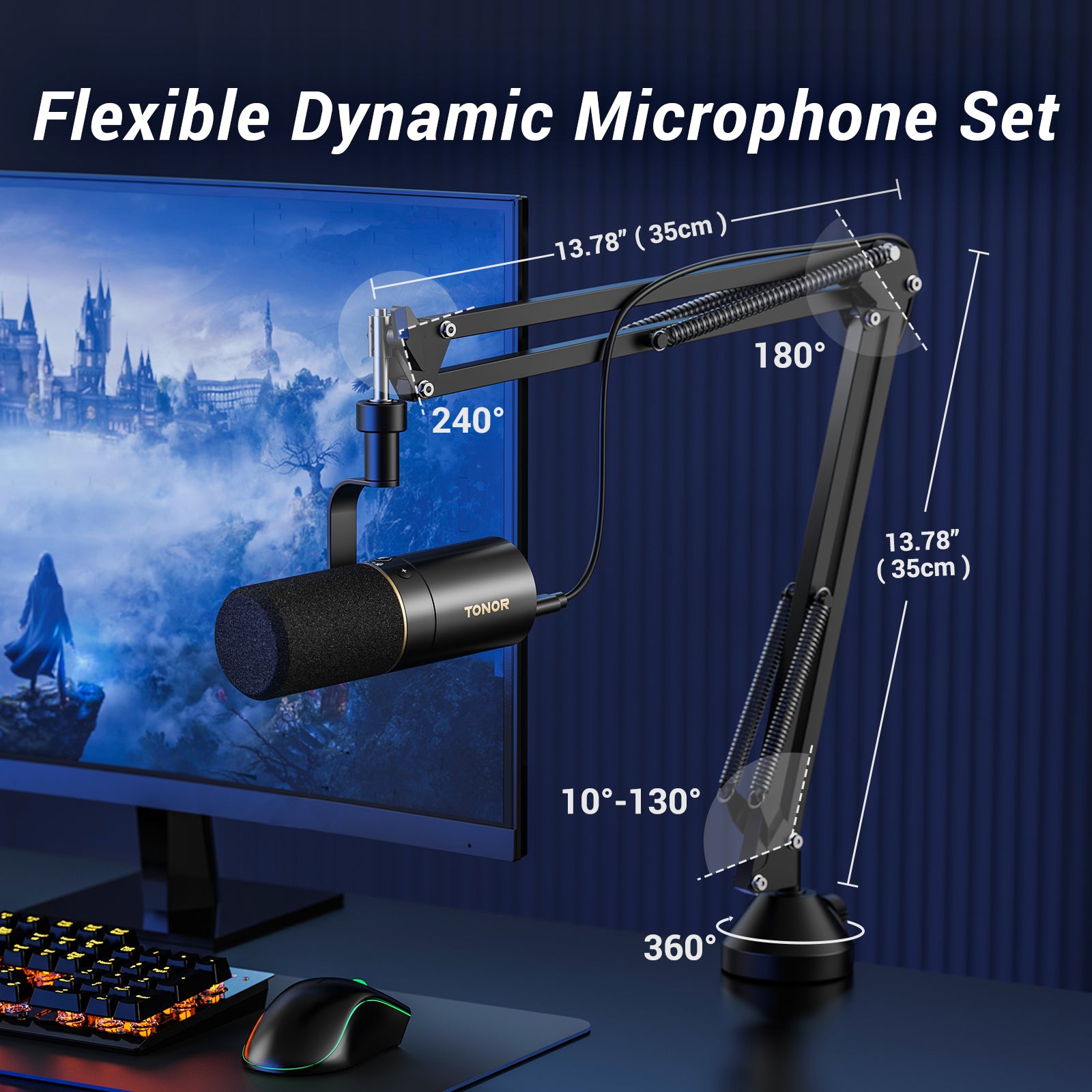 TD510+ USB/XLR Dynamic Micphone - TONOR