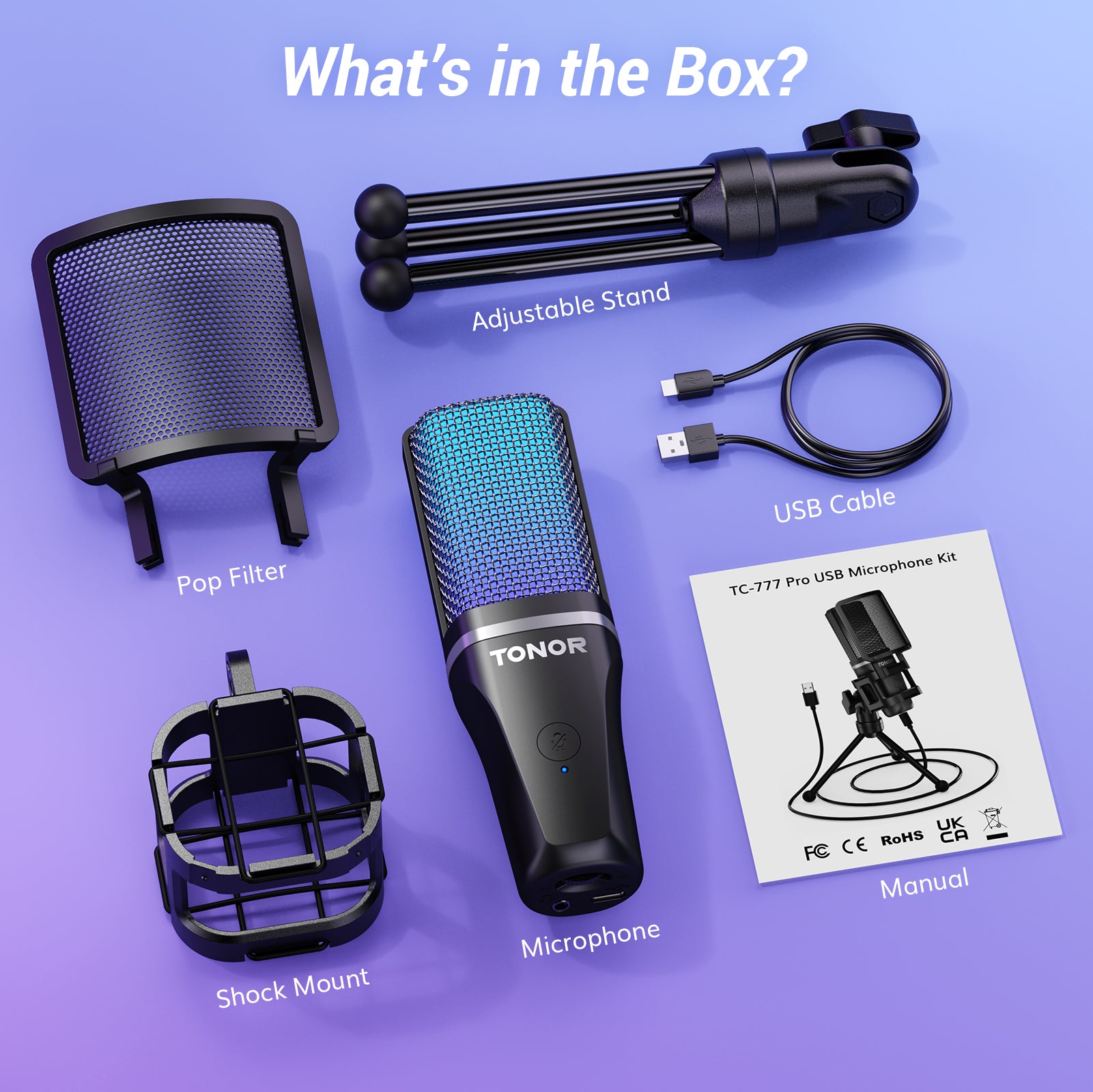 TC777 PRO USB Condenser Microphone – TONOR