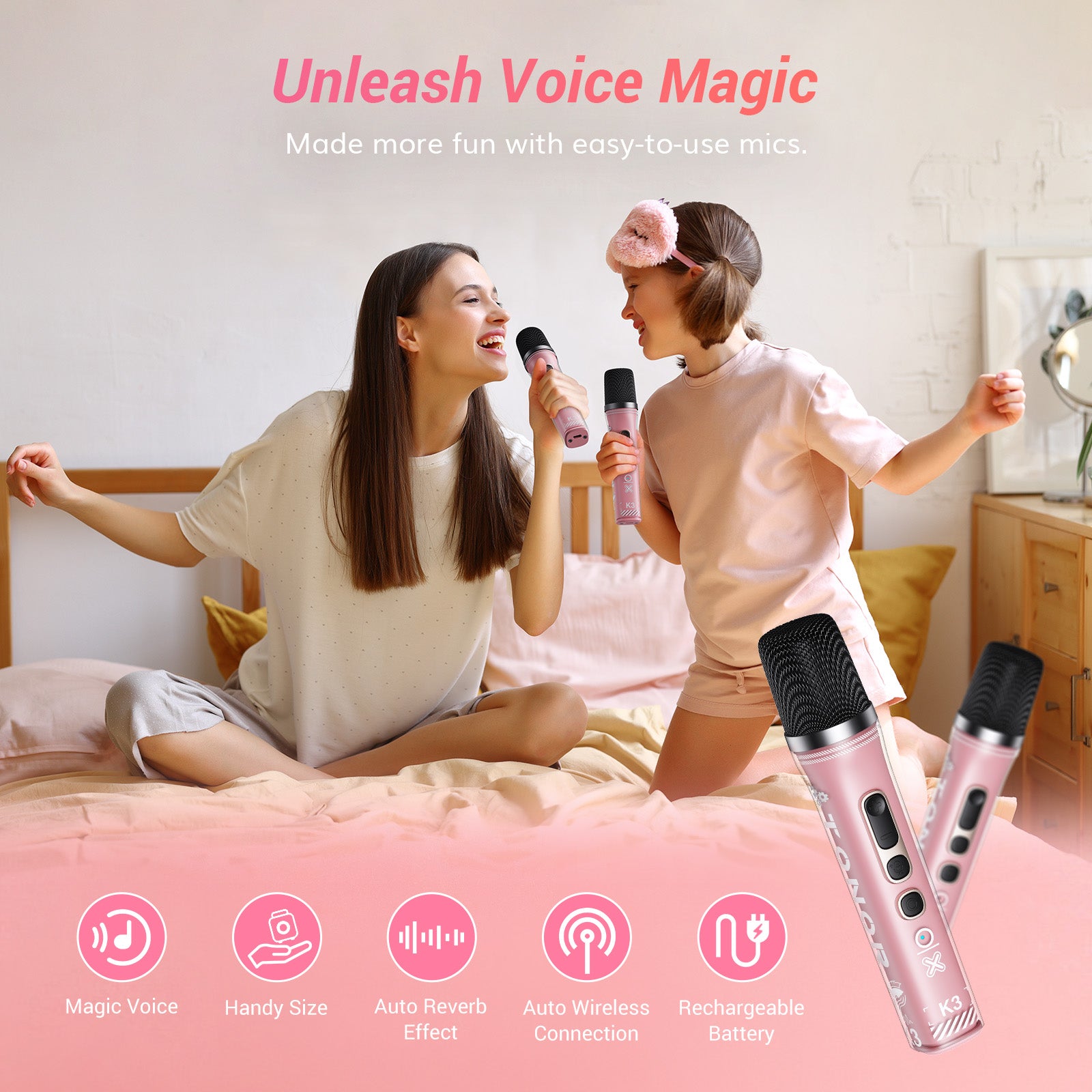 K3 Portable Karaoke Machine - TONOR
