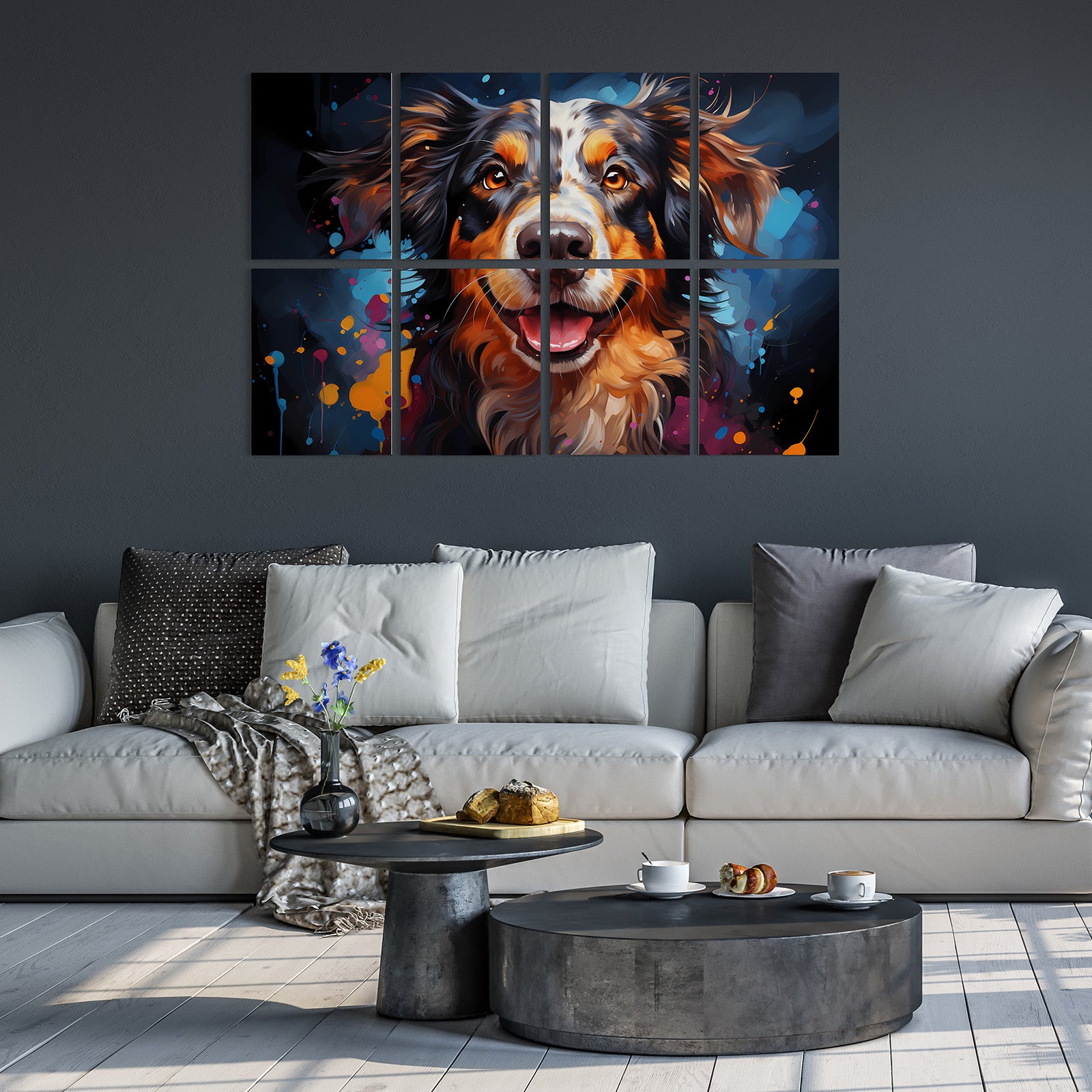 8 Pack Art Acoustic Panel, Self-Adhesive Wall Panels, 16 * 12 * 0.4 ...