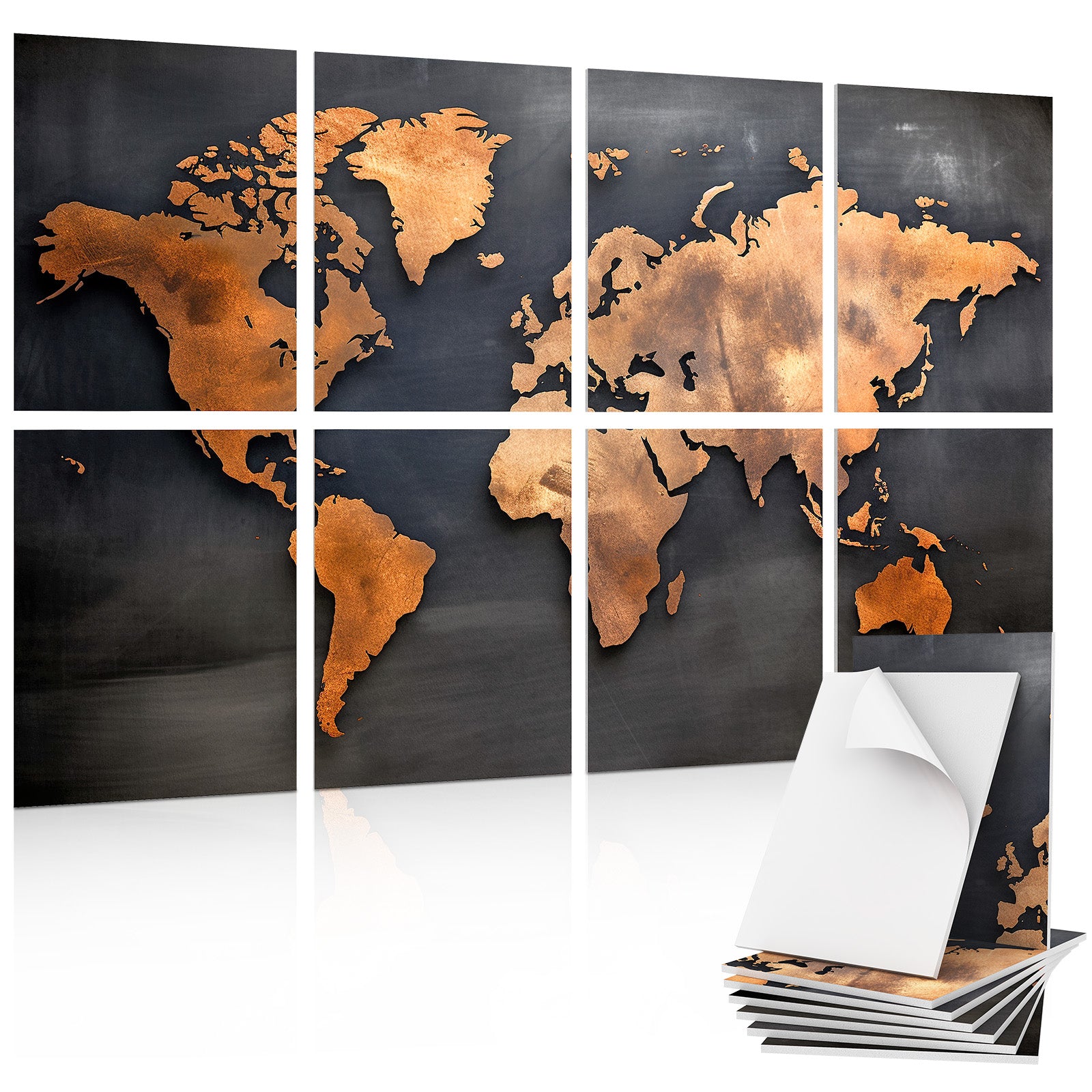 8 Pack Art Acoustic Panel, Self-Adhesive Wall Panels, 16 * 12 * 0.4 ...