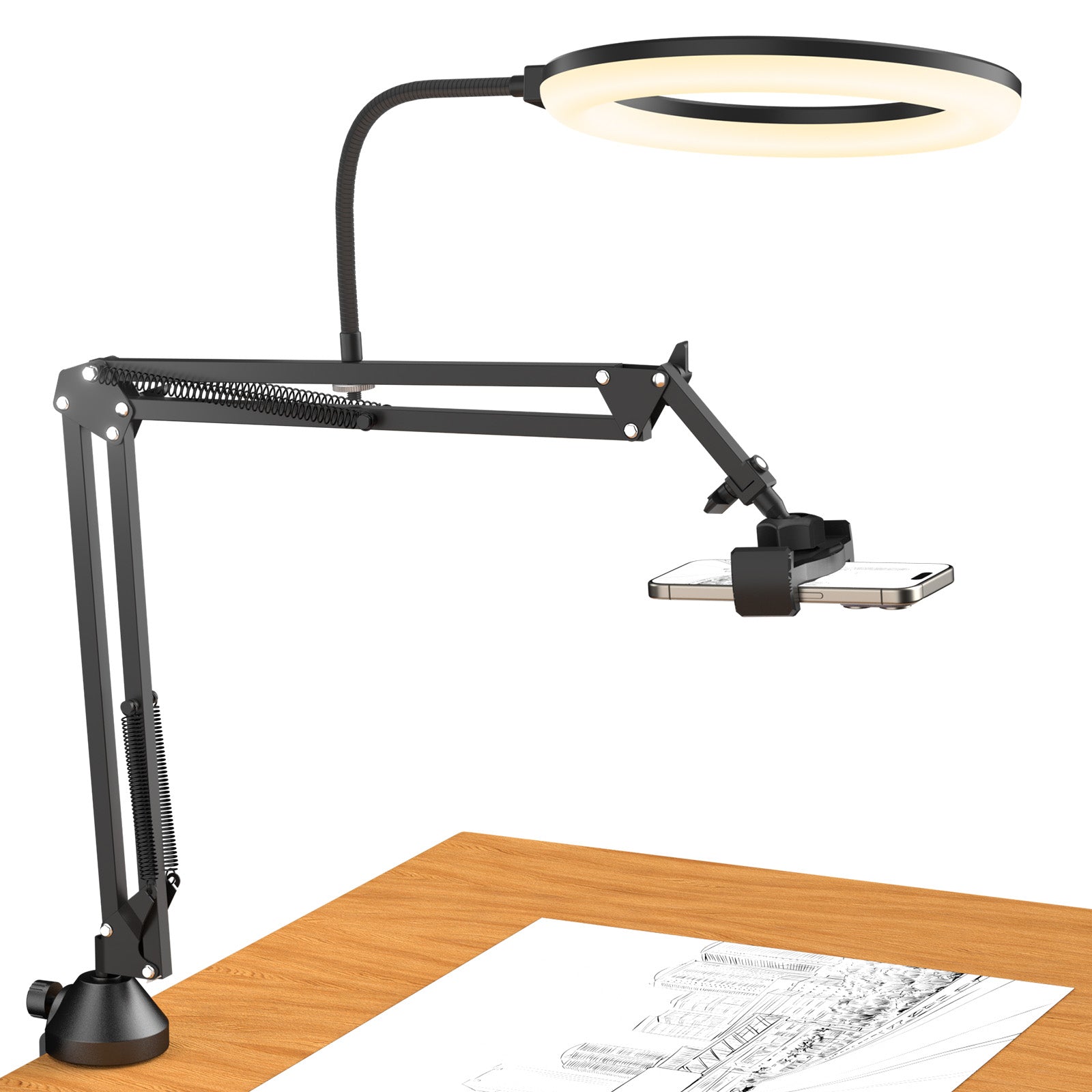 TRL-20 Pro Overhead Ring Light Kit, 10" Ringlight with Heavy Duty Boom ...