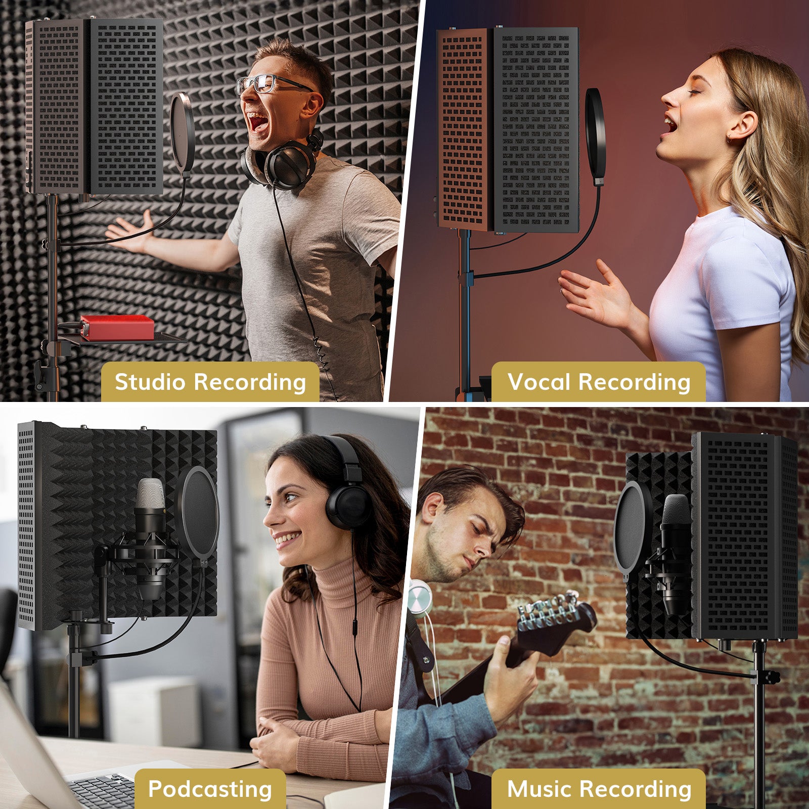 T60 Isolation Shield Pack for Mic - TONORT60 Isolation Shield Pack for ...