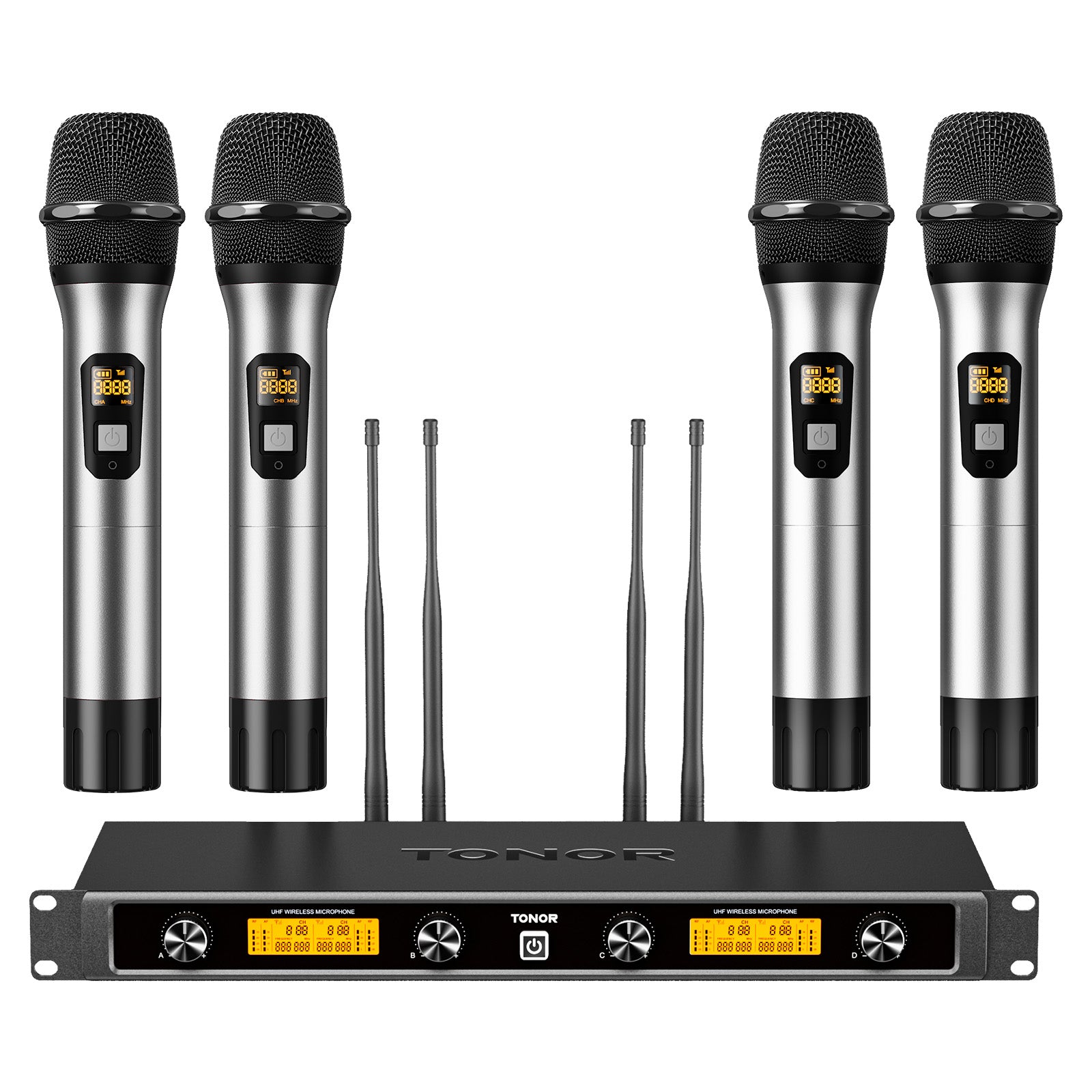 TW-840 Four Wireless Microphones - TONOR