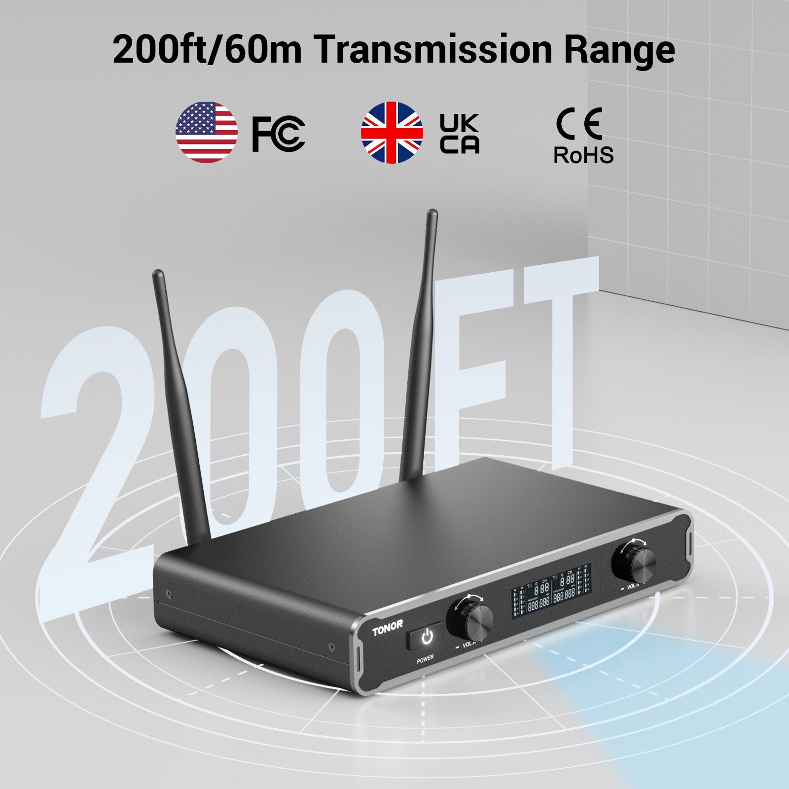 TW450 Dual Wireless Microphone - TONOR