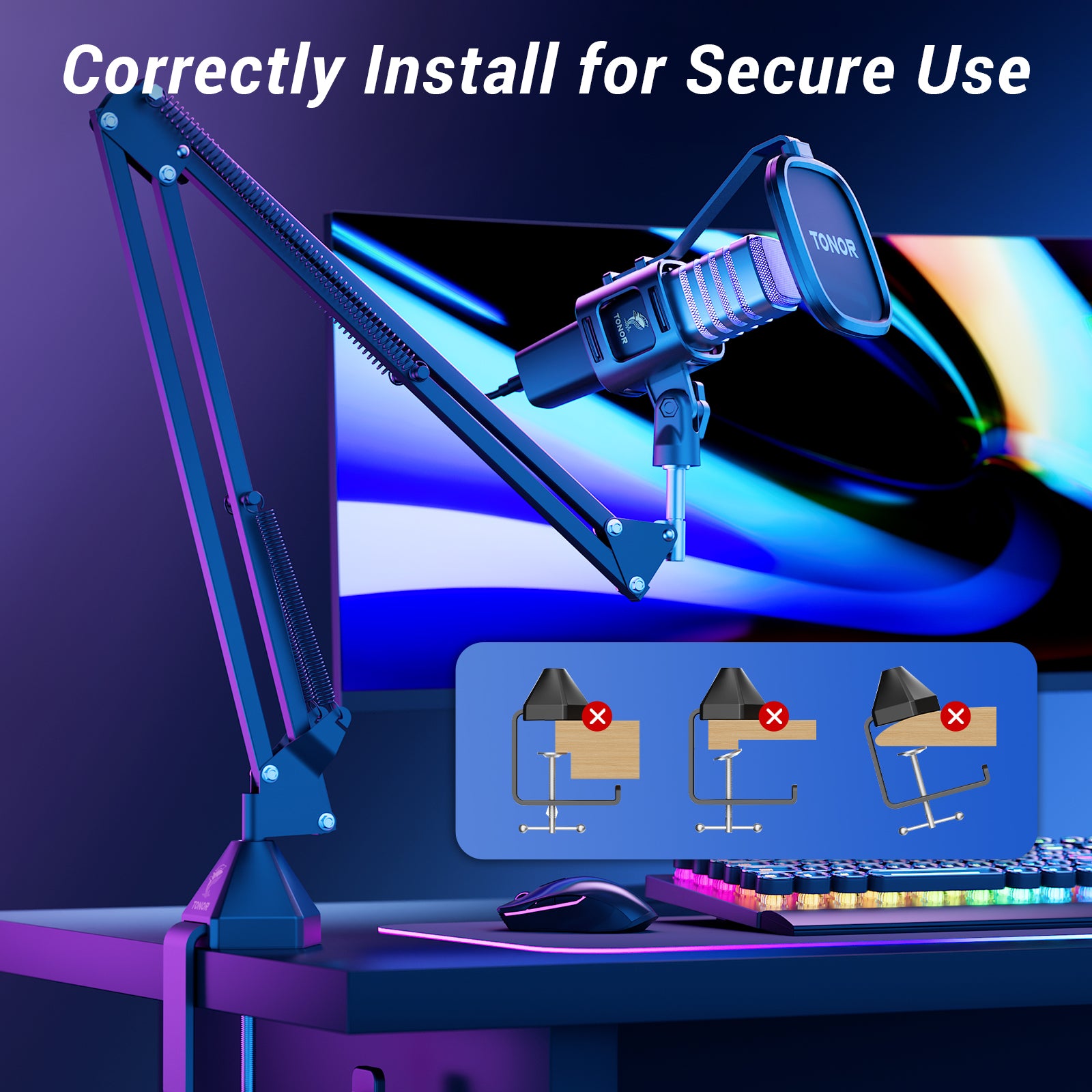 TC30S+ RGB USB Microphone Kit – TONOR